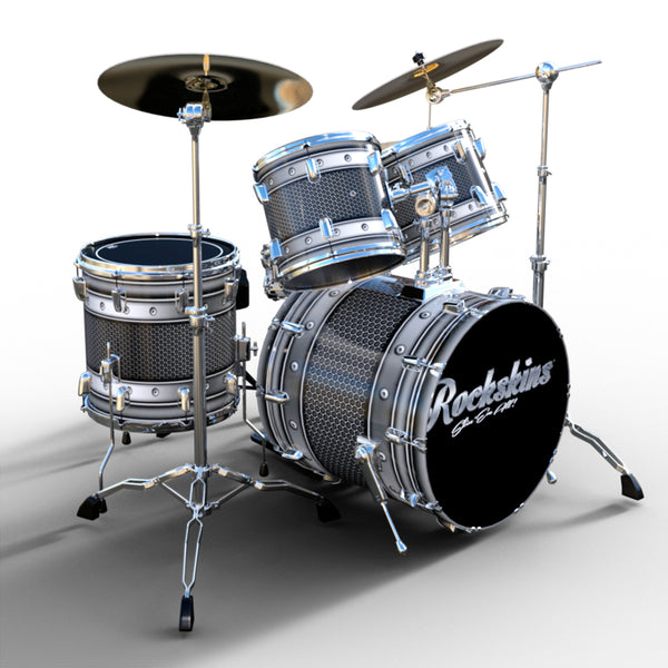 Metal Basher Black Drum Wrap – Rockskins