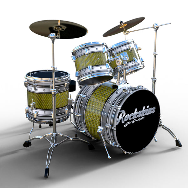 Metal Basher Yellow Drum Wrap – Rockskins