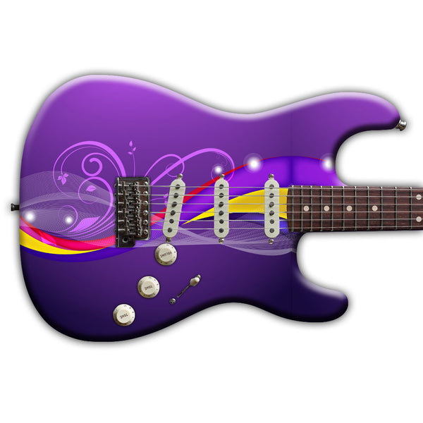 Funky Purple Guitar Wrap – Rockskins