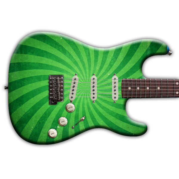 Green Twister Guitar Wrap – Rockskins