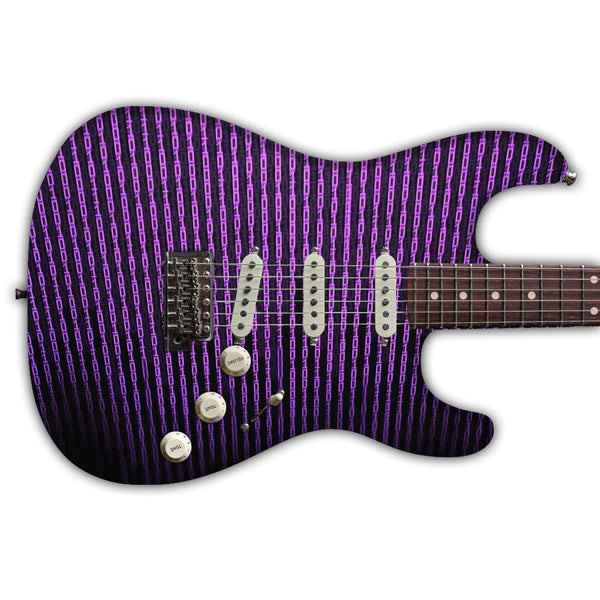 Purple Digits Matrix Guitar Wrap – Rockskins