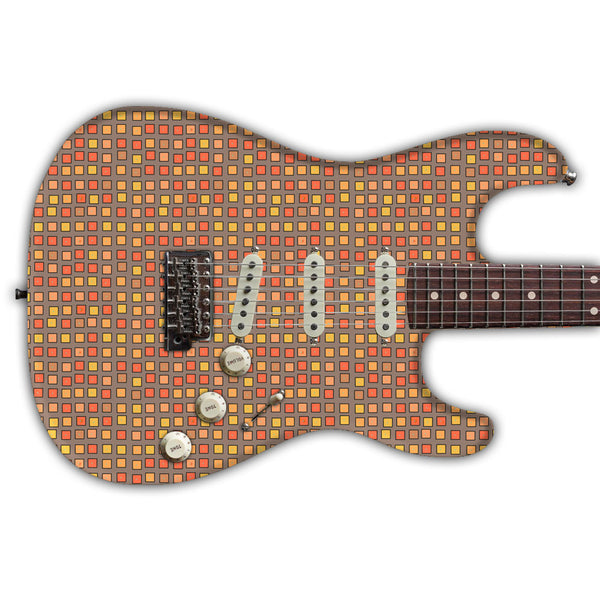 Retro Squares Guitar Wrap – Rockskins